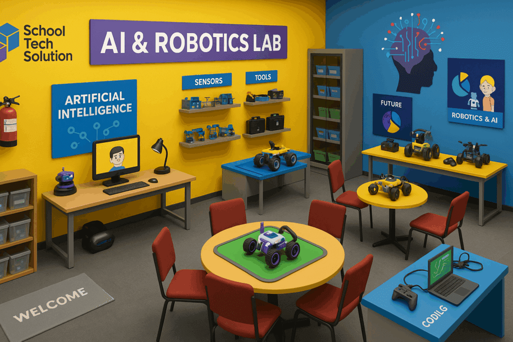 AI & Robotics Lab for School | Robotics Lab Setup in School